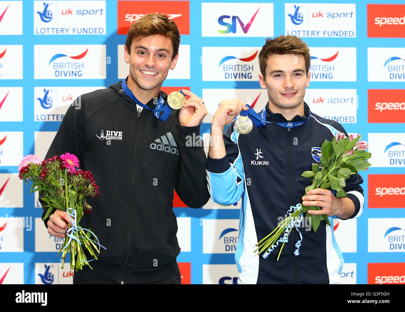 Tom Daley and Daniel Goodfellow after winning gold in the Men 10m ...