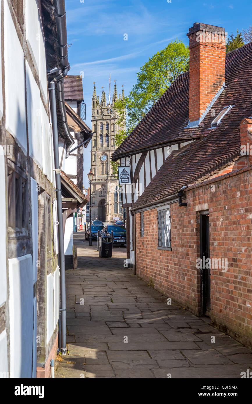 Castle Street at Warwick, Warwickshire, England, United Kingdom, Europe ...