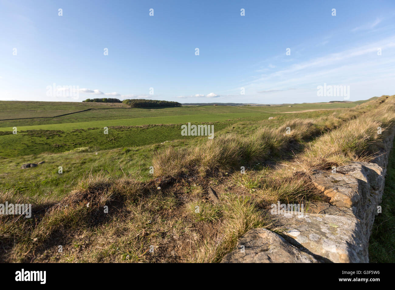 Steel Rigg, Hadrian's Wall, Northumberland National Park, England Stock ...