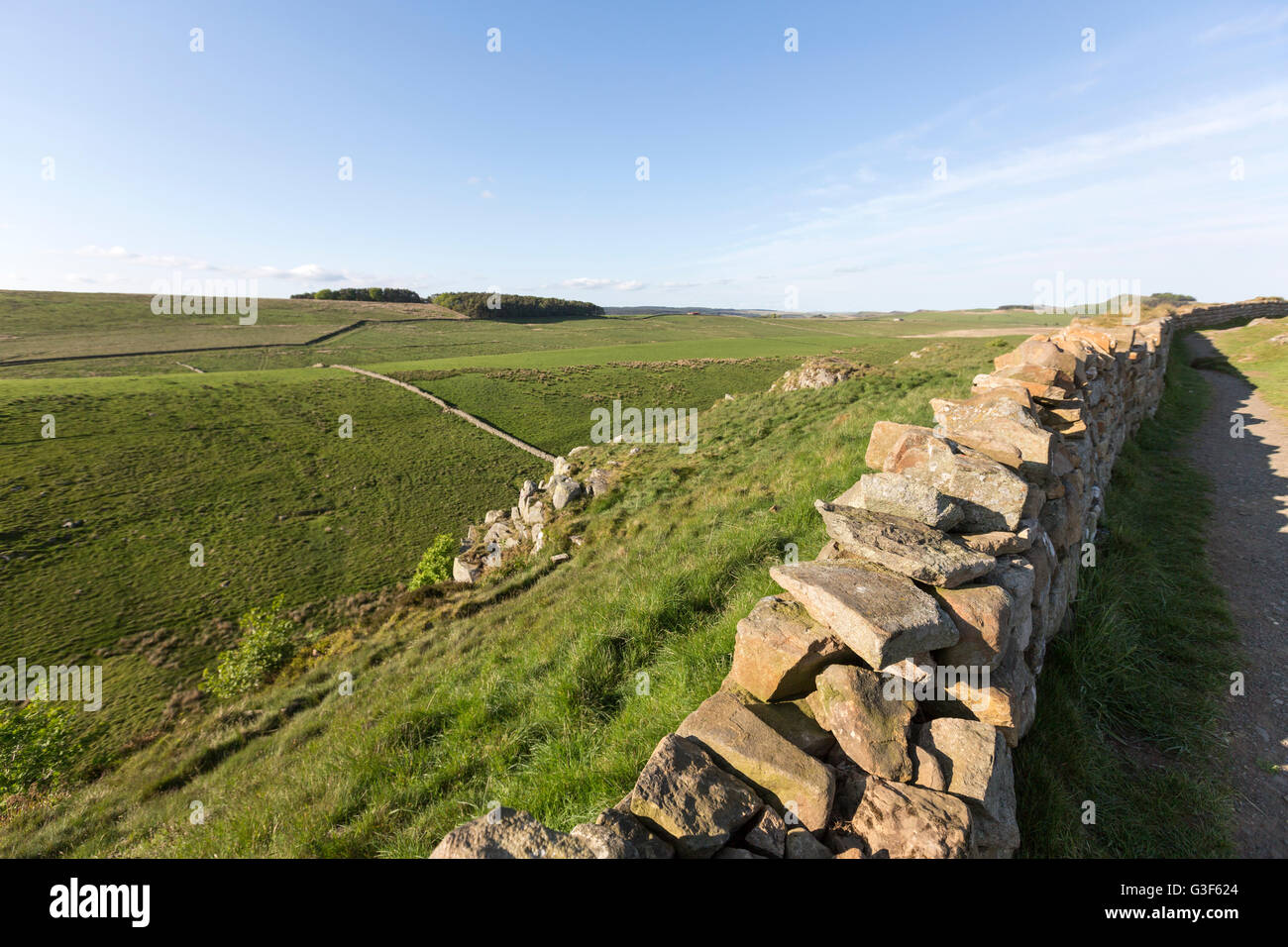 Steel Rigg, Hadrian's Wall, Northumberland National Park, England Stock ...