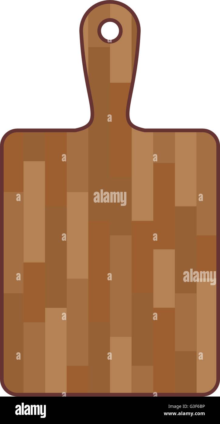 Wooden chopping board vector illustration Stock Vector Image & Art - Alamy