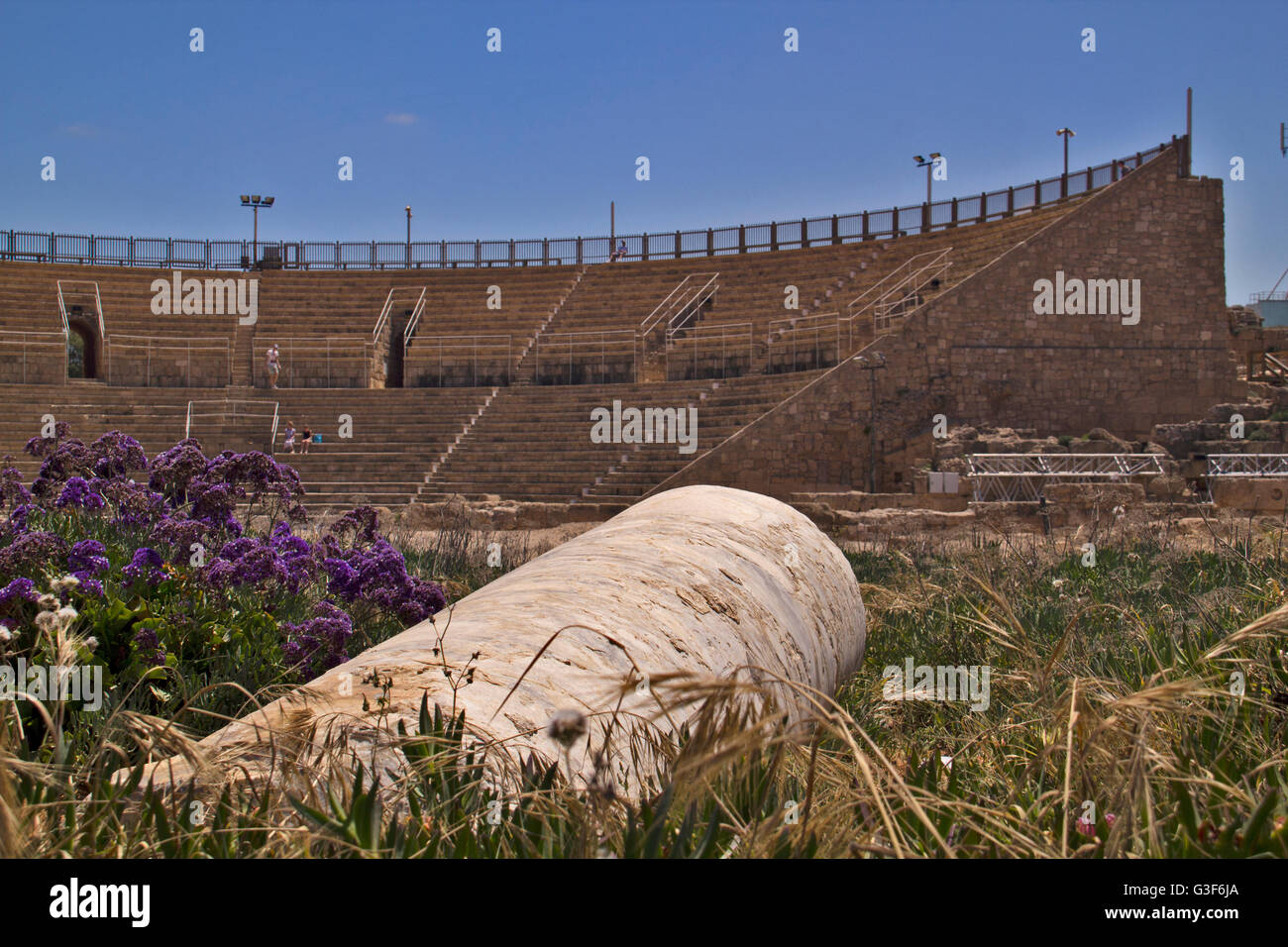 Amphitheater in Caesarea Maritima , called Caesarea Palaestina from 133 ...