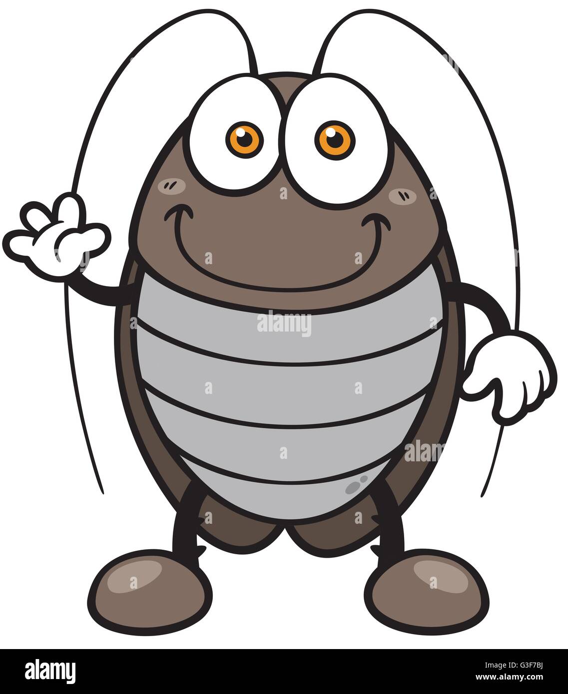 Vector illustration of Cartoon Cockroach Stock Vector Image & Art - Alamy