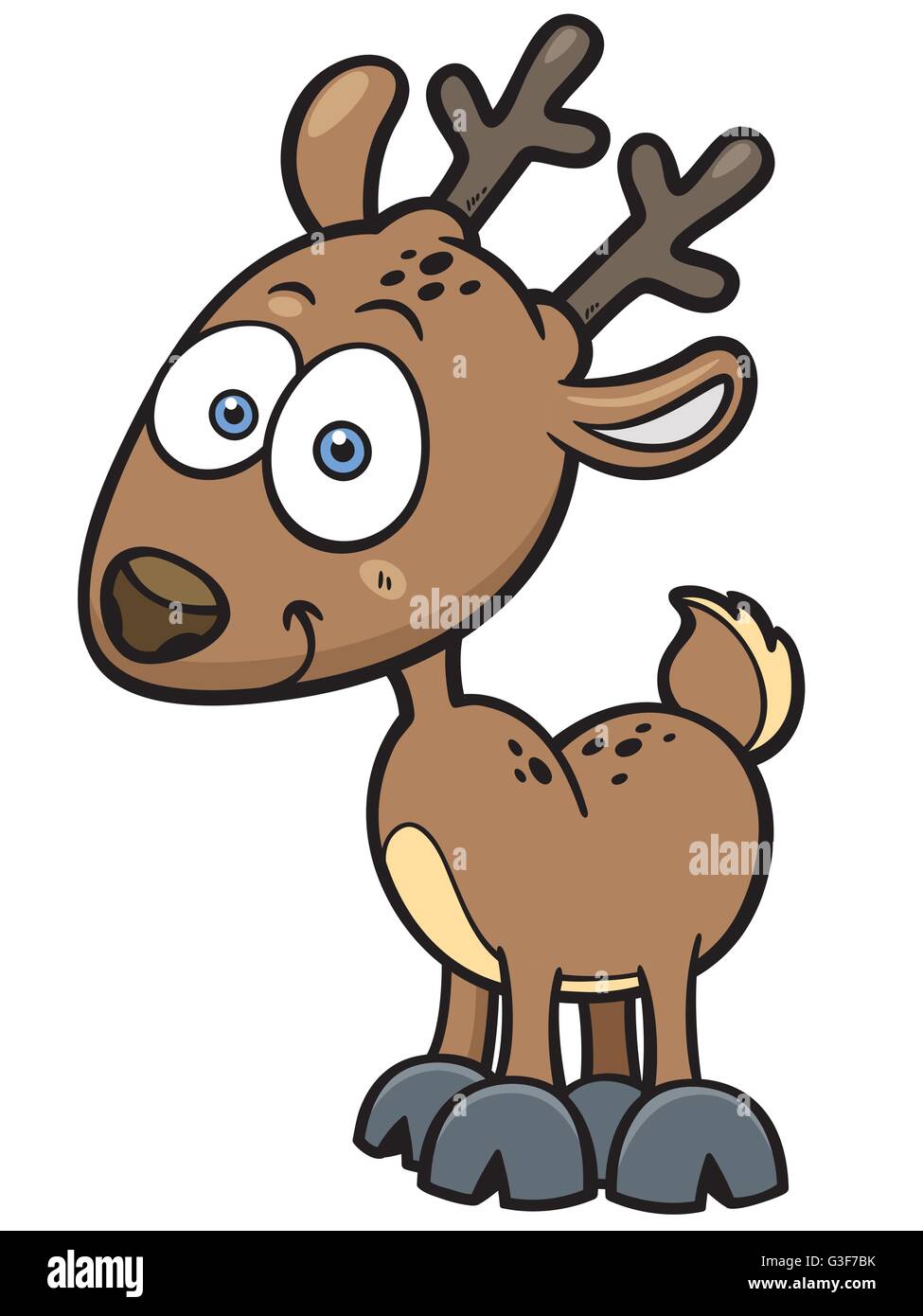 Vector illustration of Deer cartoon Stock Vector Image & Art - Alamy