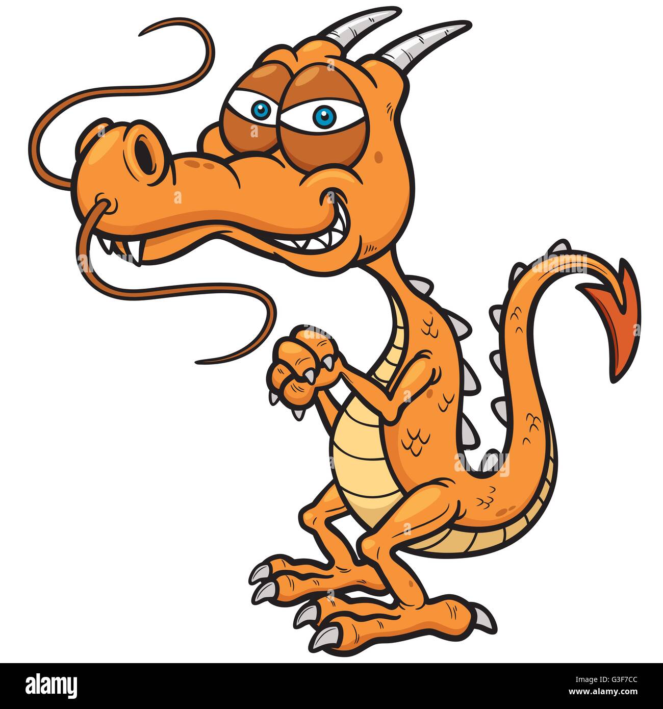 Vector illustration of Cartoon Dragon Stock Vector Image & Art - Alamy