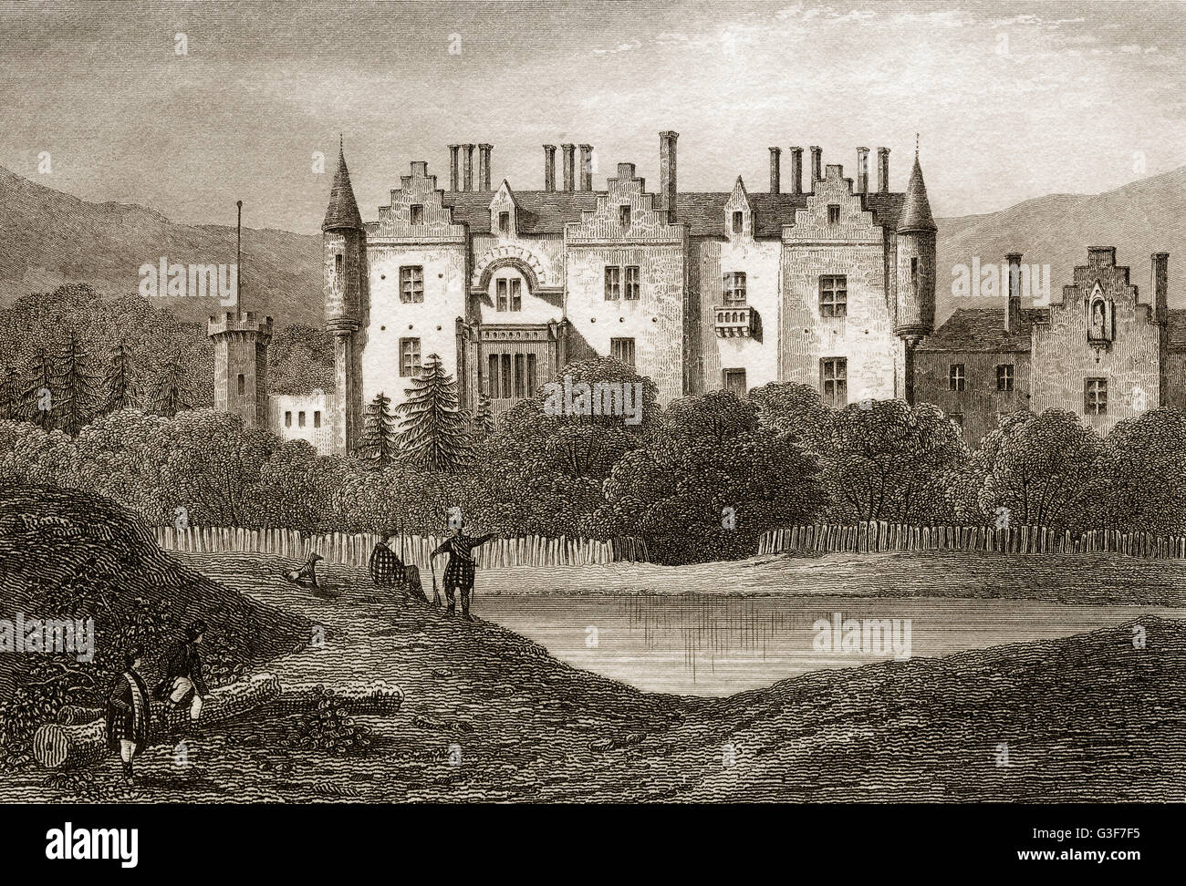 Abbotsford house, a historic country house in the Scottish Borders ...