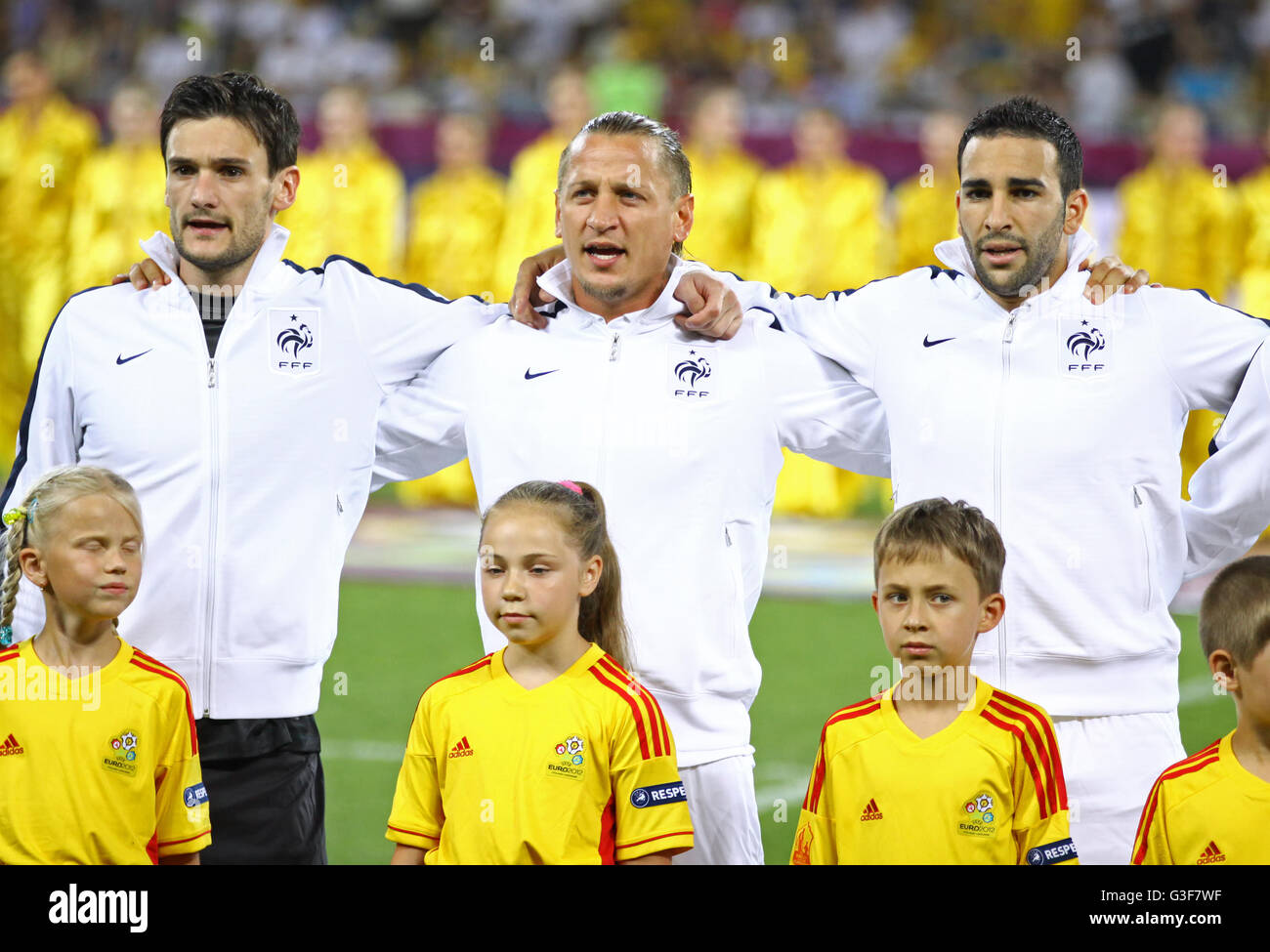 UEFA EURO 2012 game: Sweden vs France at Olympic stadium in Kyiv ...