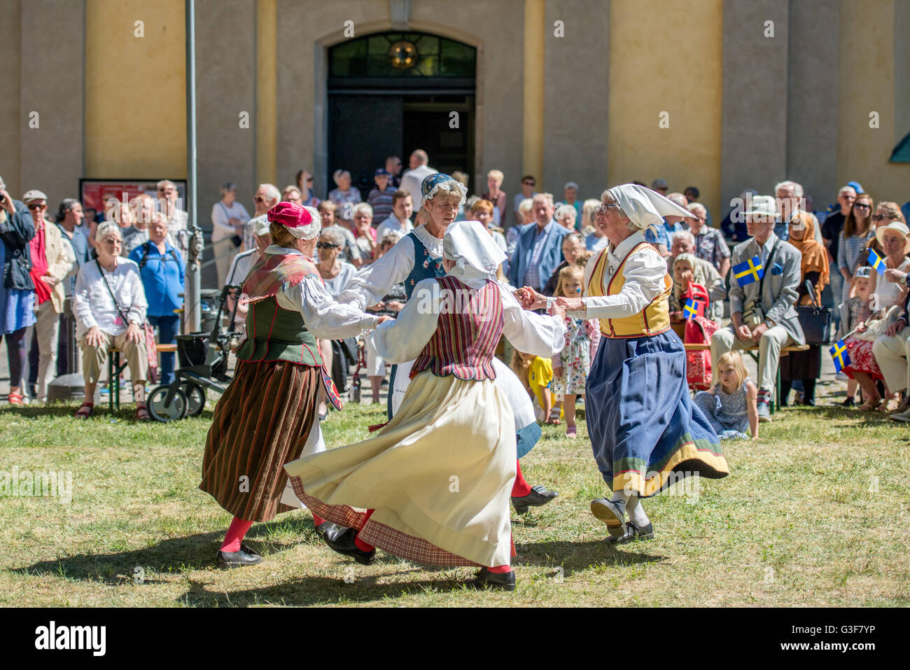Swedish folk dance during National day celebration Stock Photo - Alamy