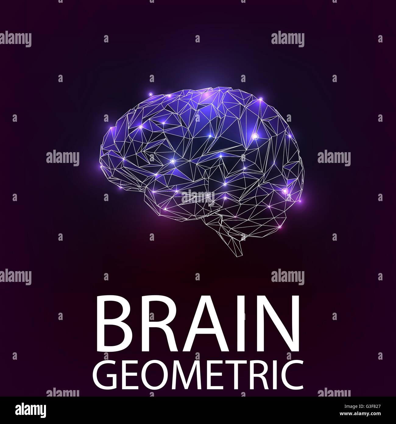 Brain geometric shapes hi-res stock photography and images - Alamy
