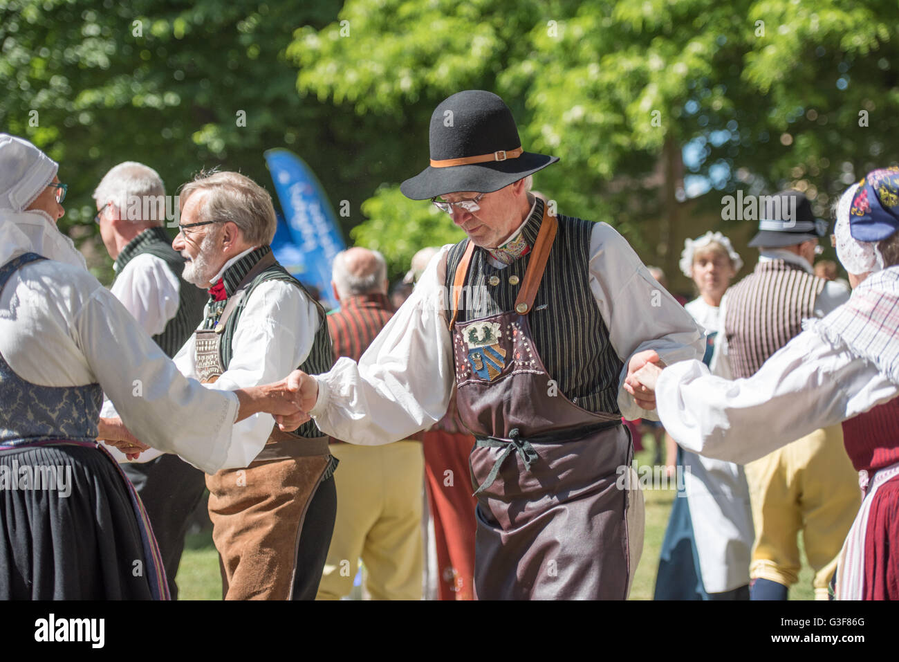 Swedish folk dance during National day celebration Stock Photo - Alamy