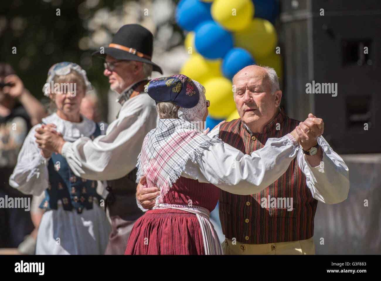 Swedish folk dance during National day celebration Stock Photo - Alamy