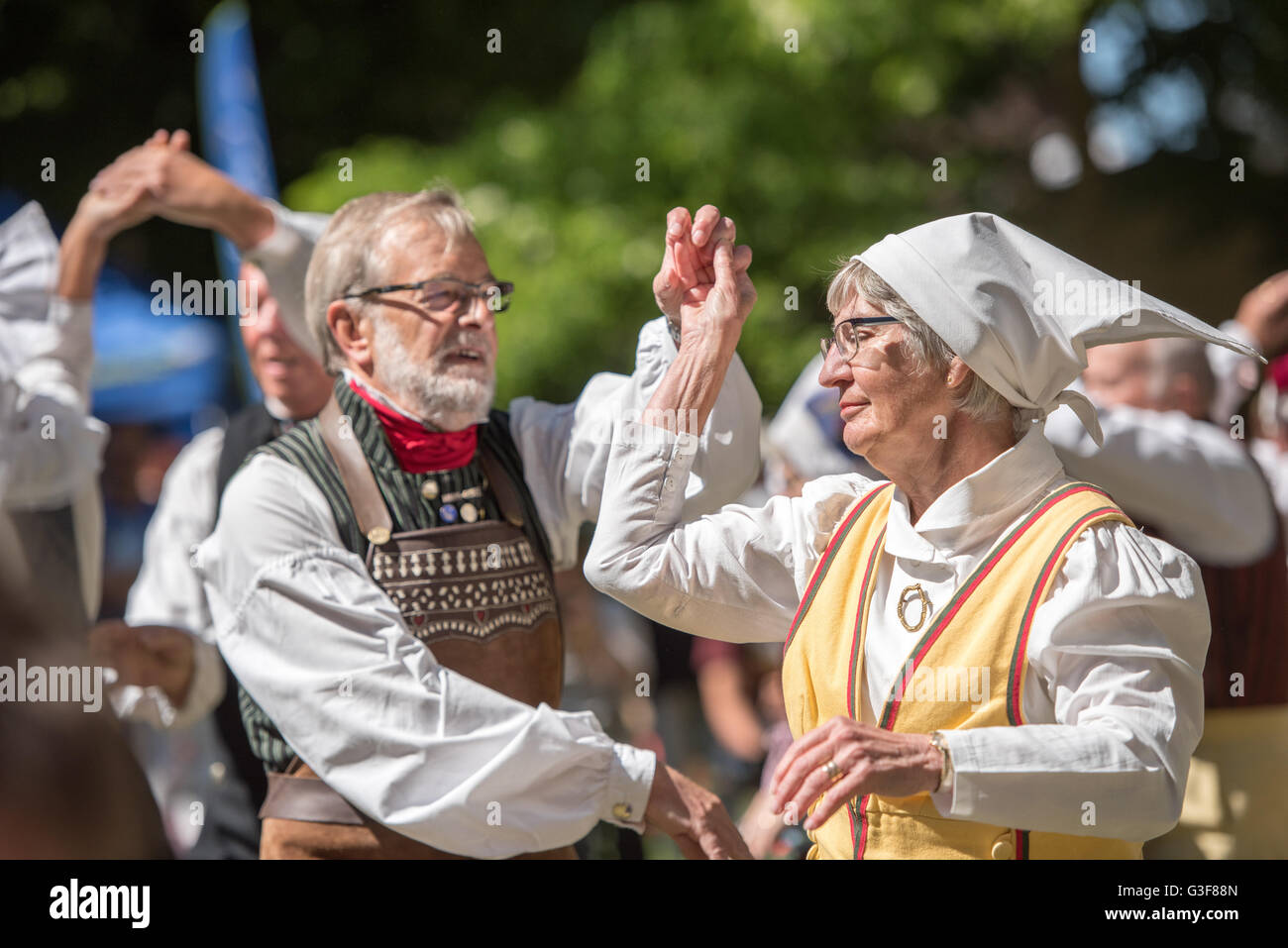 Swedish folk dance during National day celebration Stock Photo - Alamy