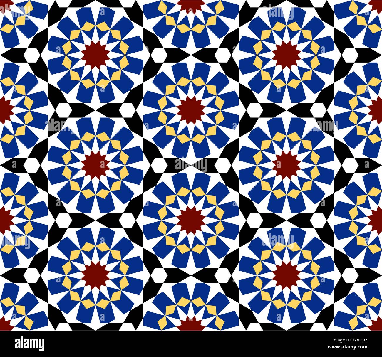 moroccan mosaic seamless Stock Vector Image & Art - Alamy