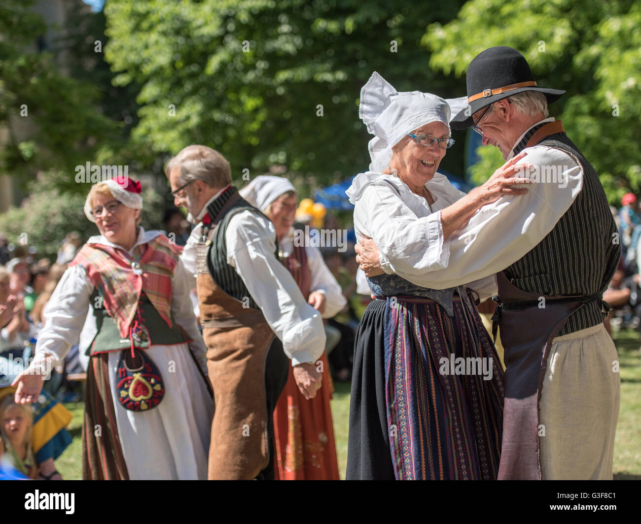 Swedish folk dance during National day celebration Stock Photo - Alamy