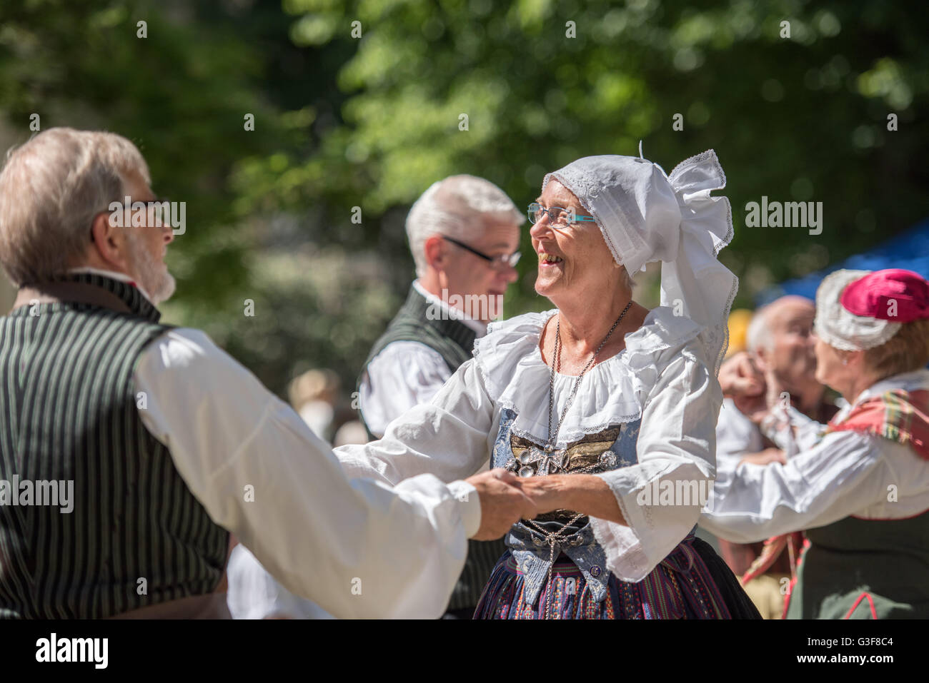 Swedish folk dance during National day celebration Stock Photo - Alamy