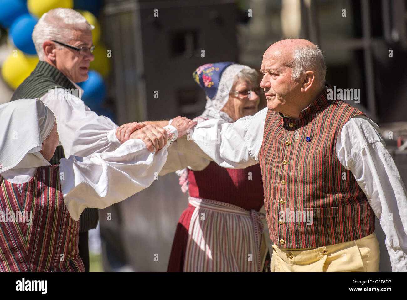 Swedish folk dance during National day celebration Stock Photo - Alamy