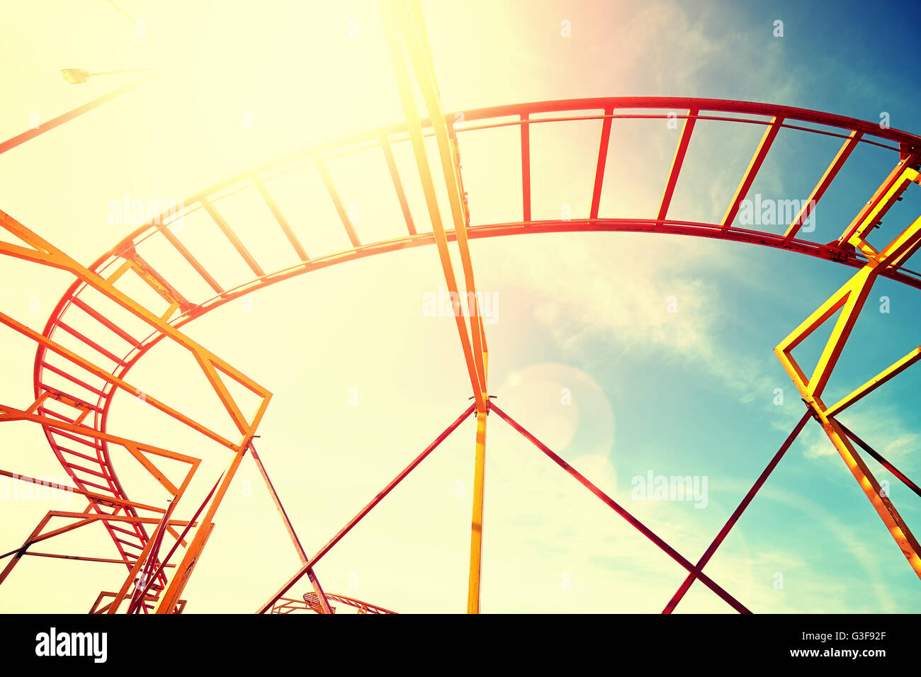 Vintage roller coaster hi-res stock photography and images - Alamy