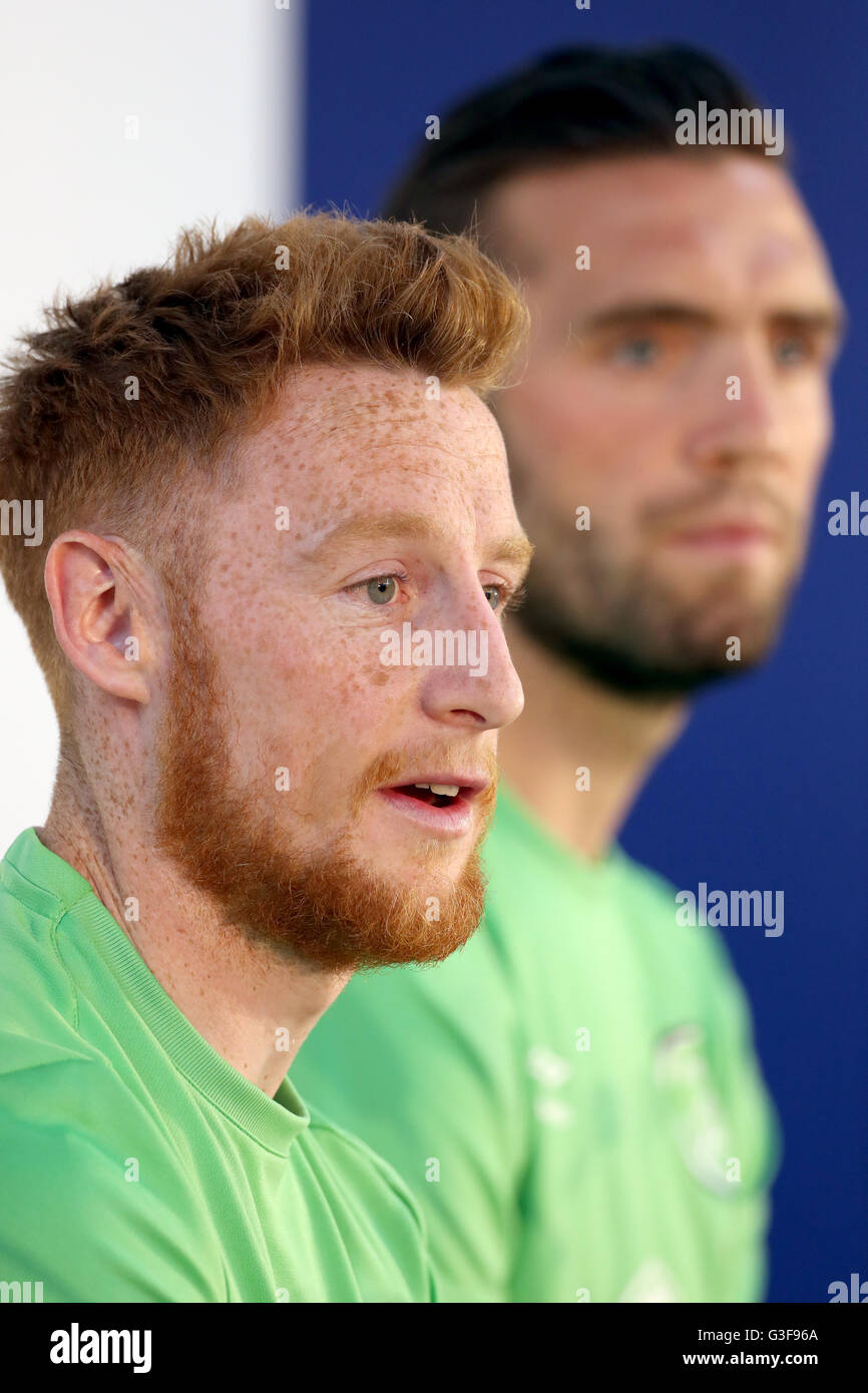 Republic of Ireland's Stephen Quinn during a press conference at the ...