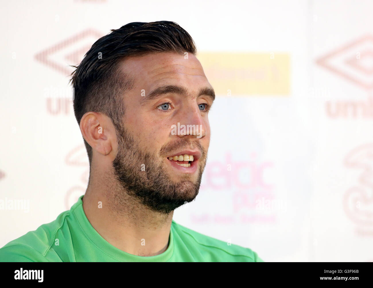 Republic of Ireland's Shane Duffy during a press conference at the ...