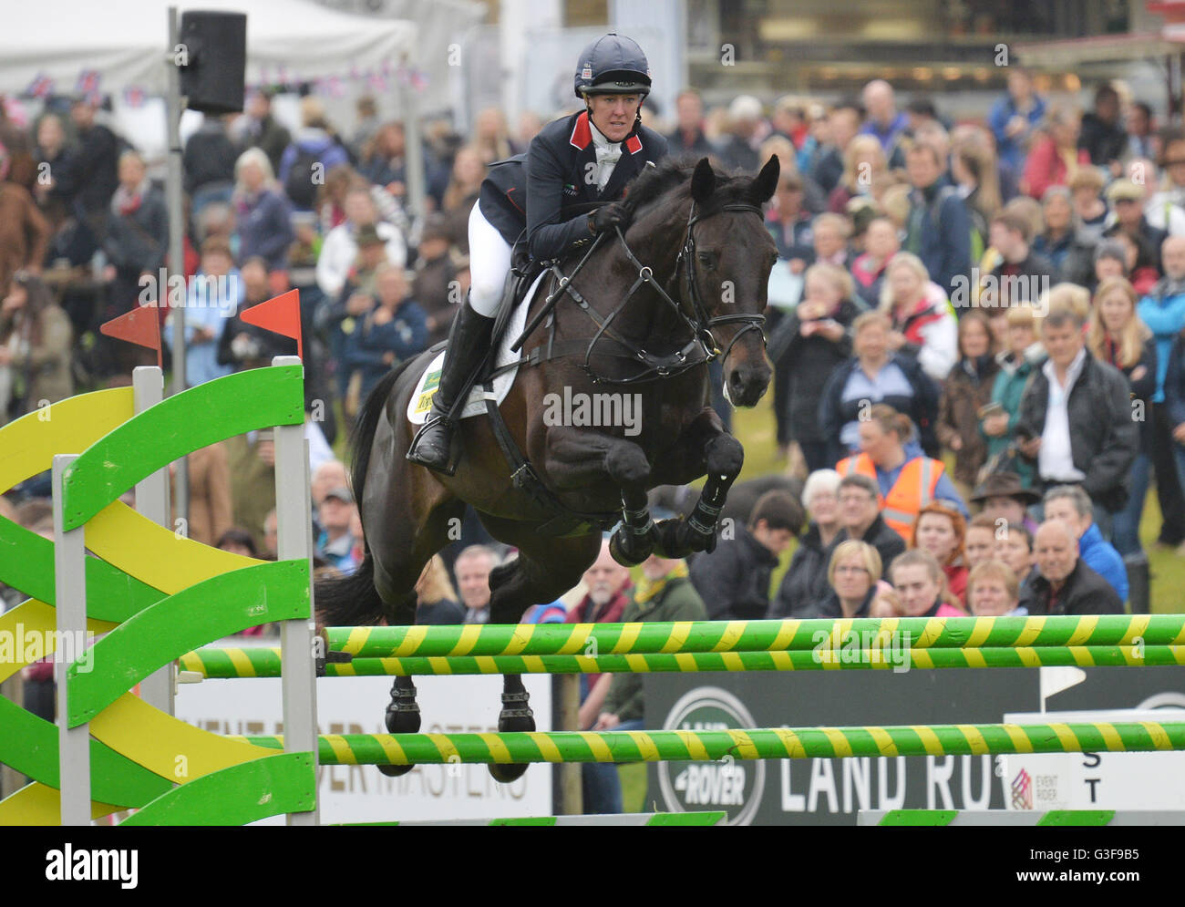 Nicola Wilson riding Annie Clover take part in the Event Rider Masters ...