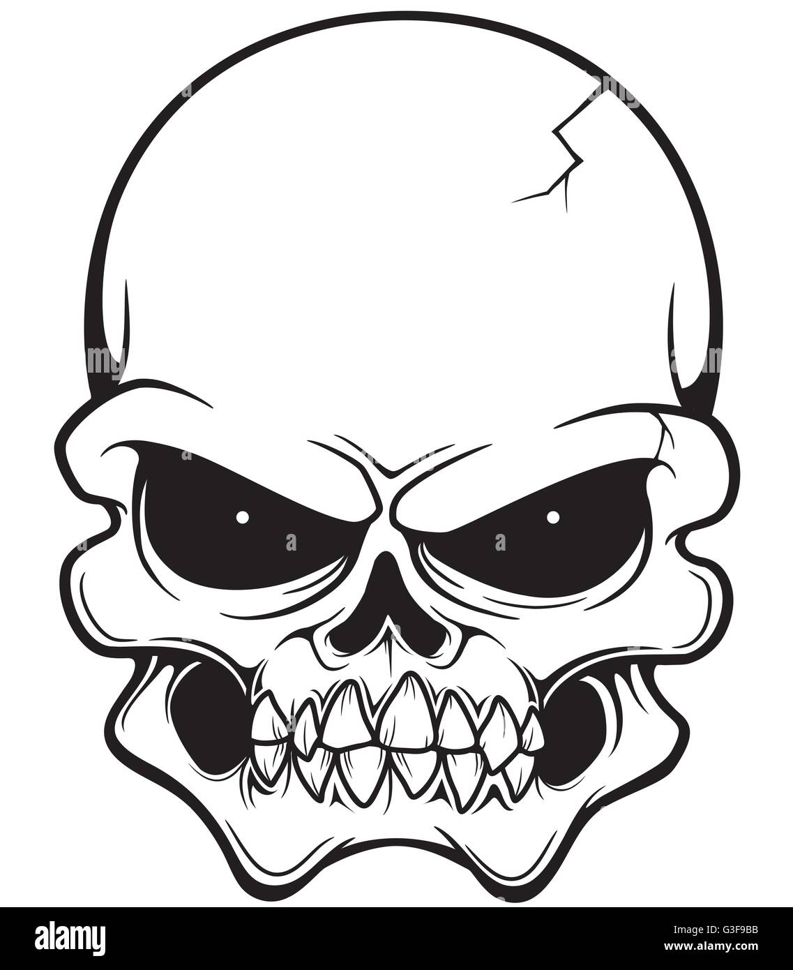 Vector illustration of Skull Stock Vector Image & Art - Alamy