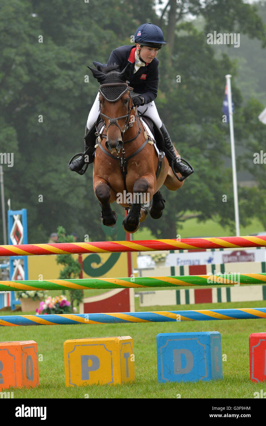 Laura Collett riding Mr Bass take part in the Event Rider Masters CIC ...