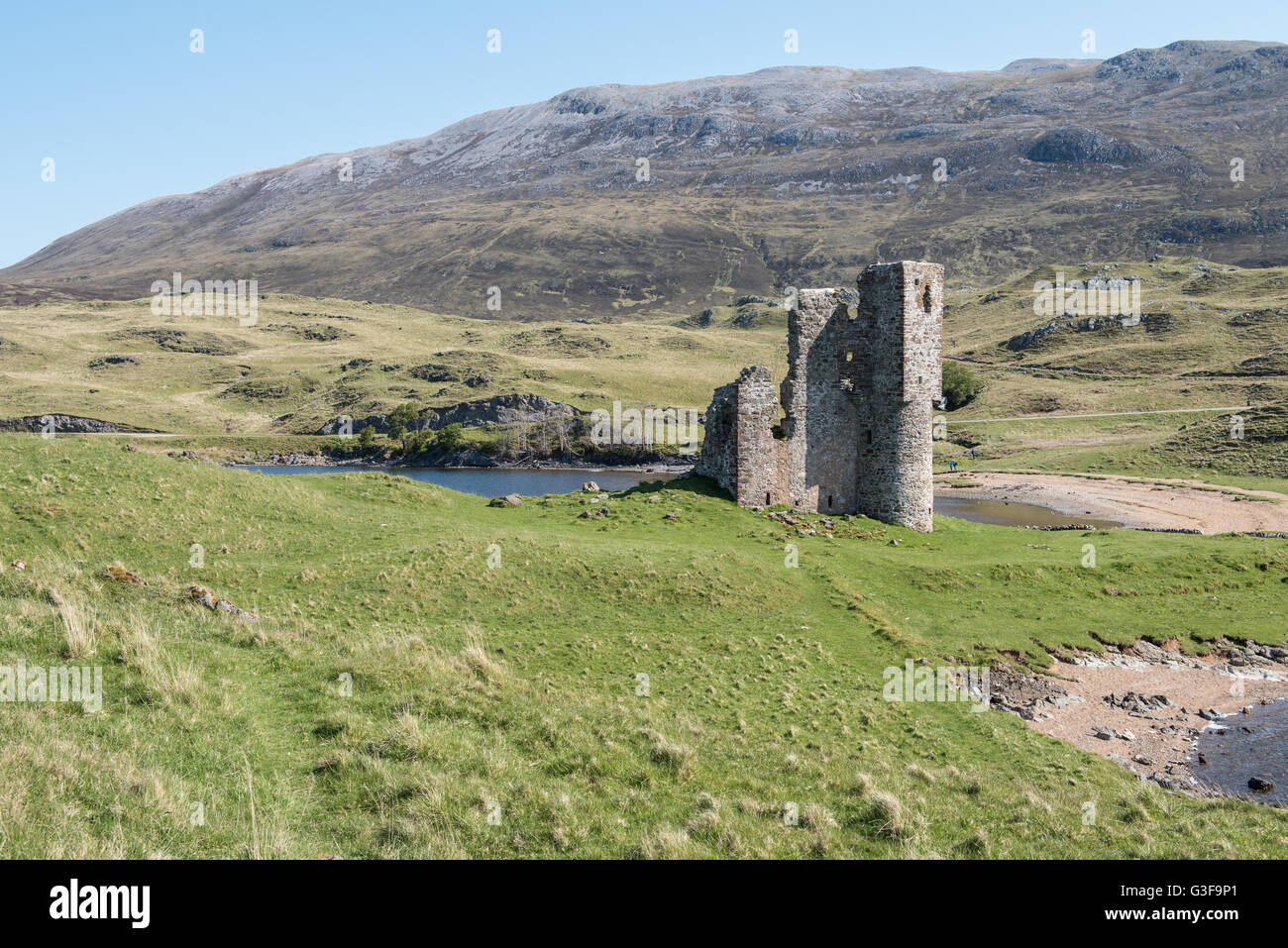 Ardvreck Castle, Loch Assynt, Wester Ross, Scotland Stock Photo - Alamy