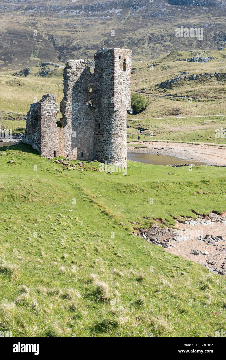 Ardvreck Castle, Loch Assynt, Wester Ross, Scotland Stock Photo - Alamy