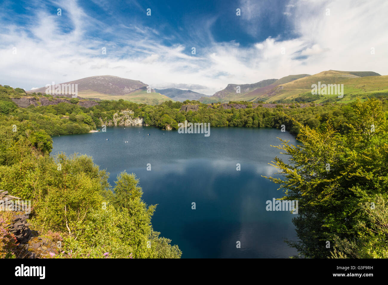 Disused Dorothea Slate Quarry, Nantlle, Gwynedd, Wales, United Kingdom ...