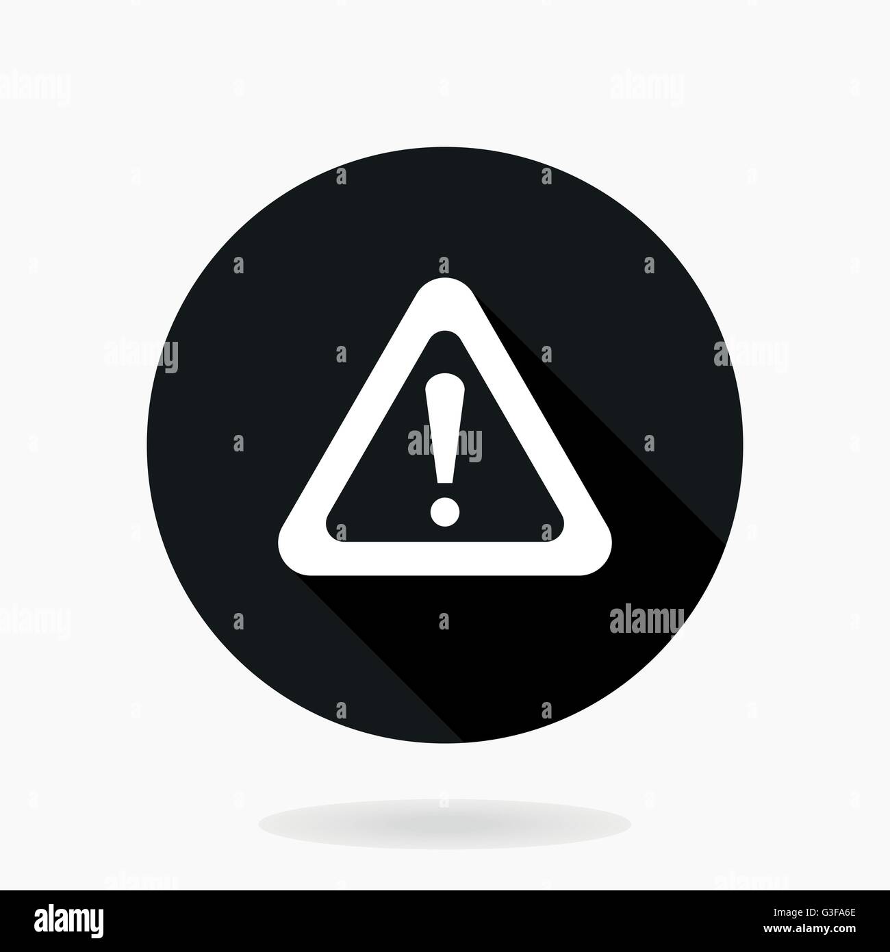 Fine Vector Exclamation Icon Stock Vector Image & Art - Alamy