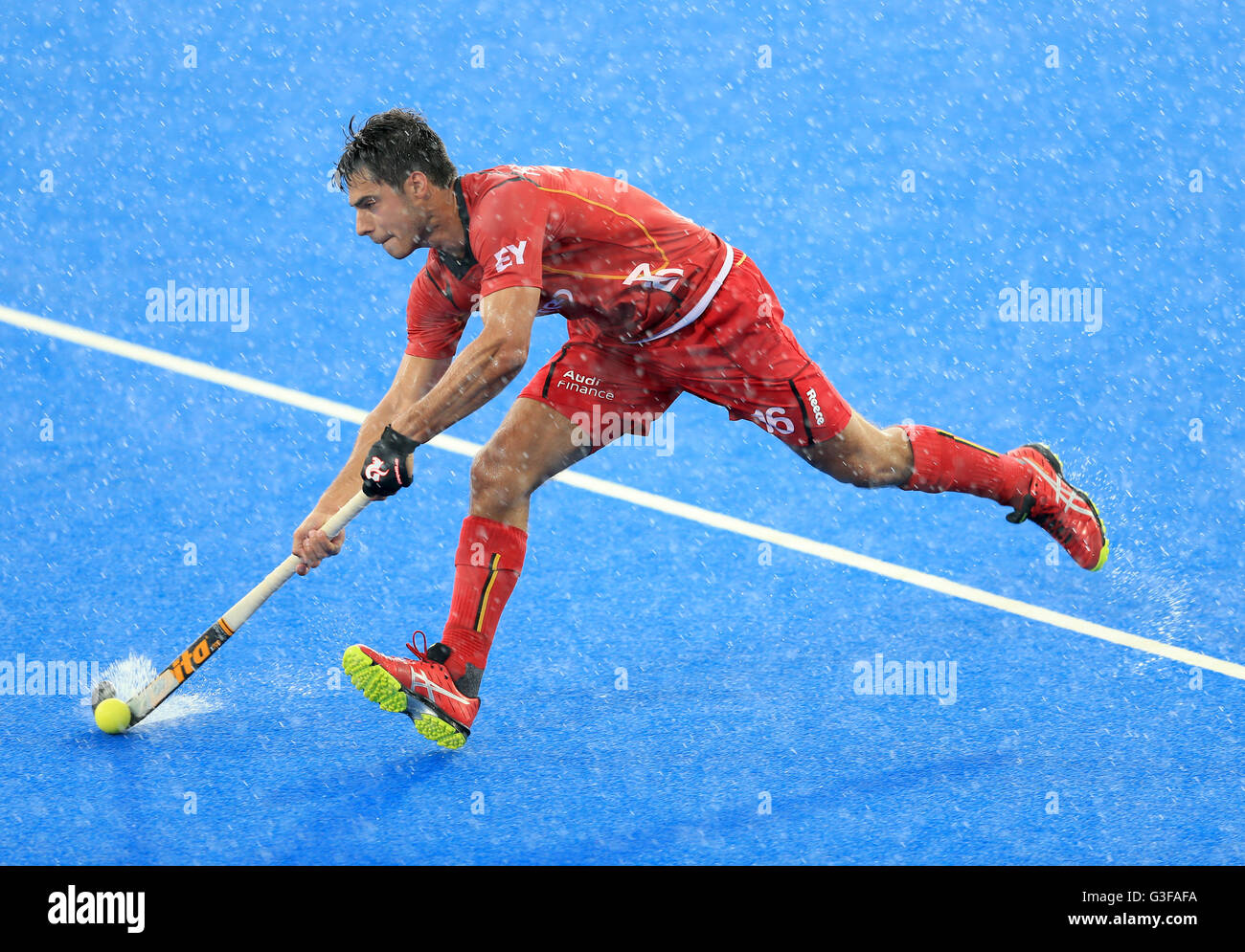 Belgium's Alexander Hendrickx during day two of the FIH Men's Champions ...