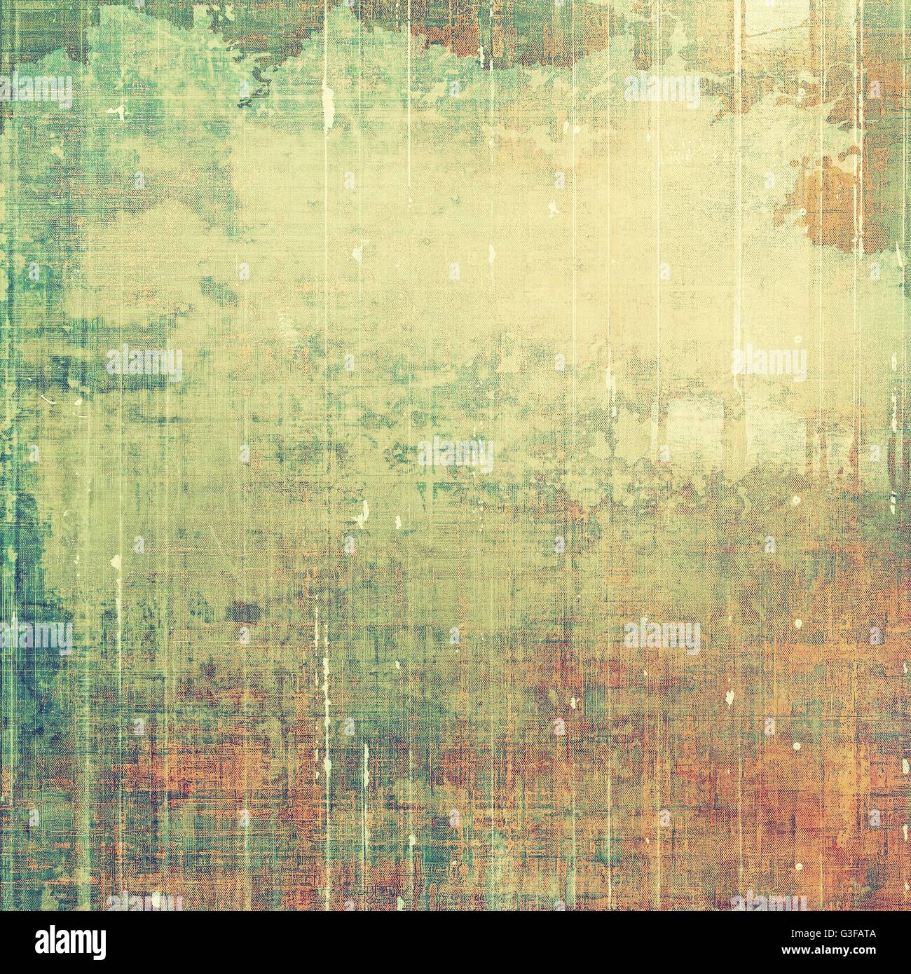 Retro design on grunge background or aged faded texture. With different ...