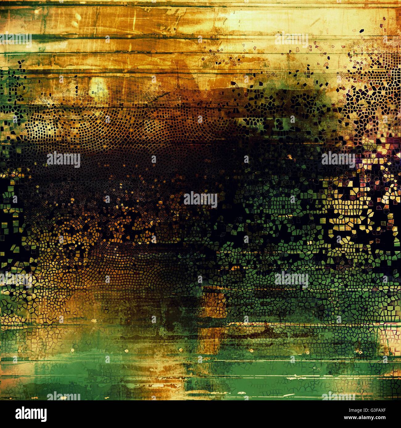 Old style decorative composition or designed vintage template with ...