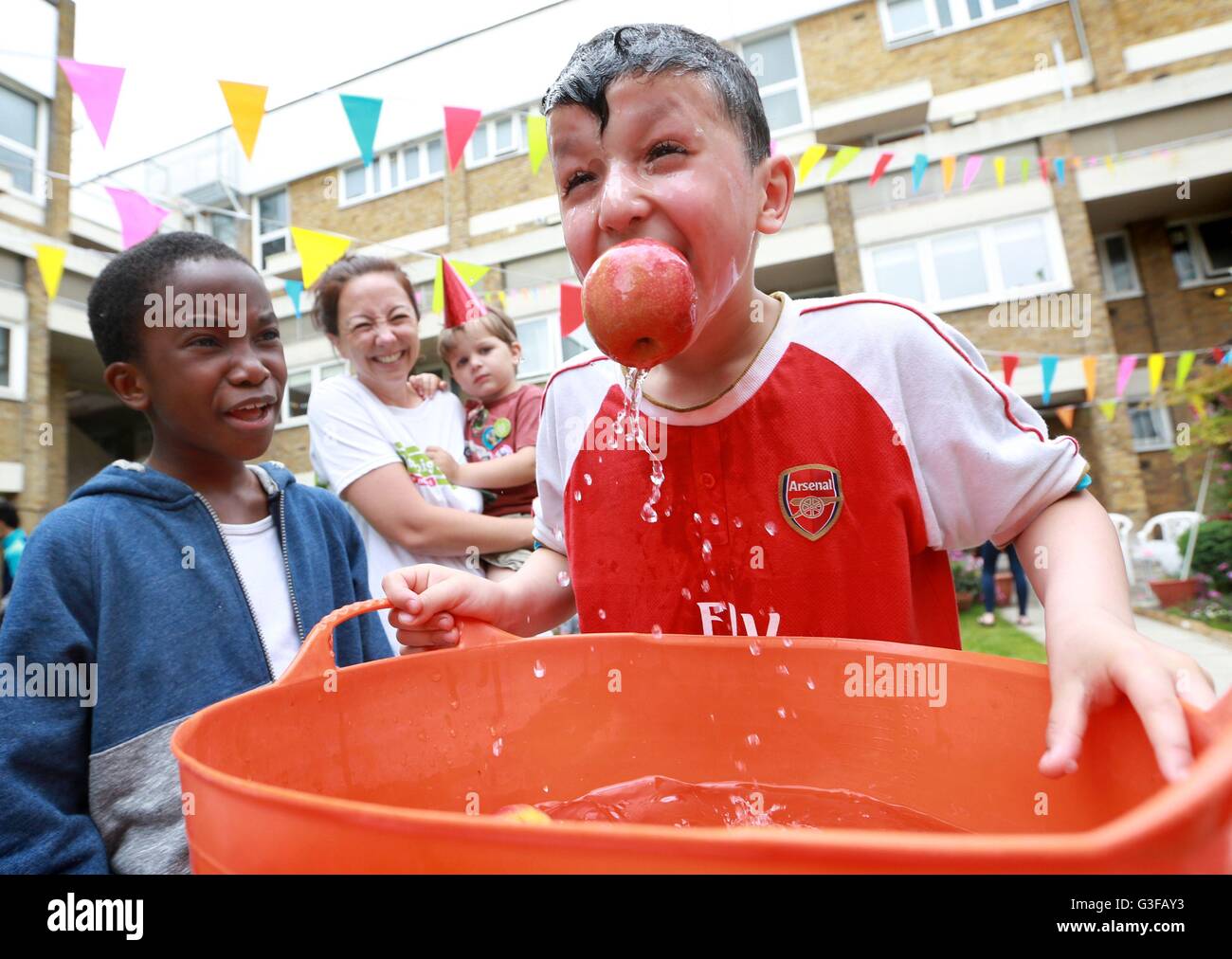 EDITORIAL USE ONLY Mahdi Hocine (8), who is a resident on the Lockner ...