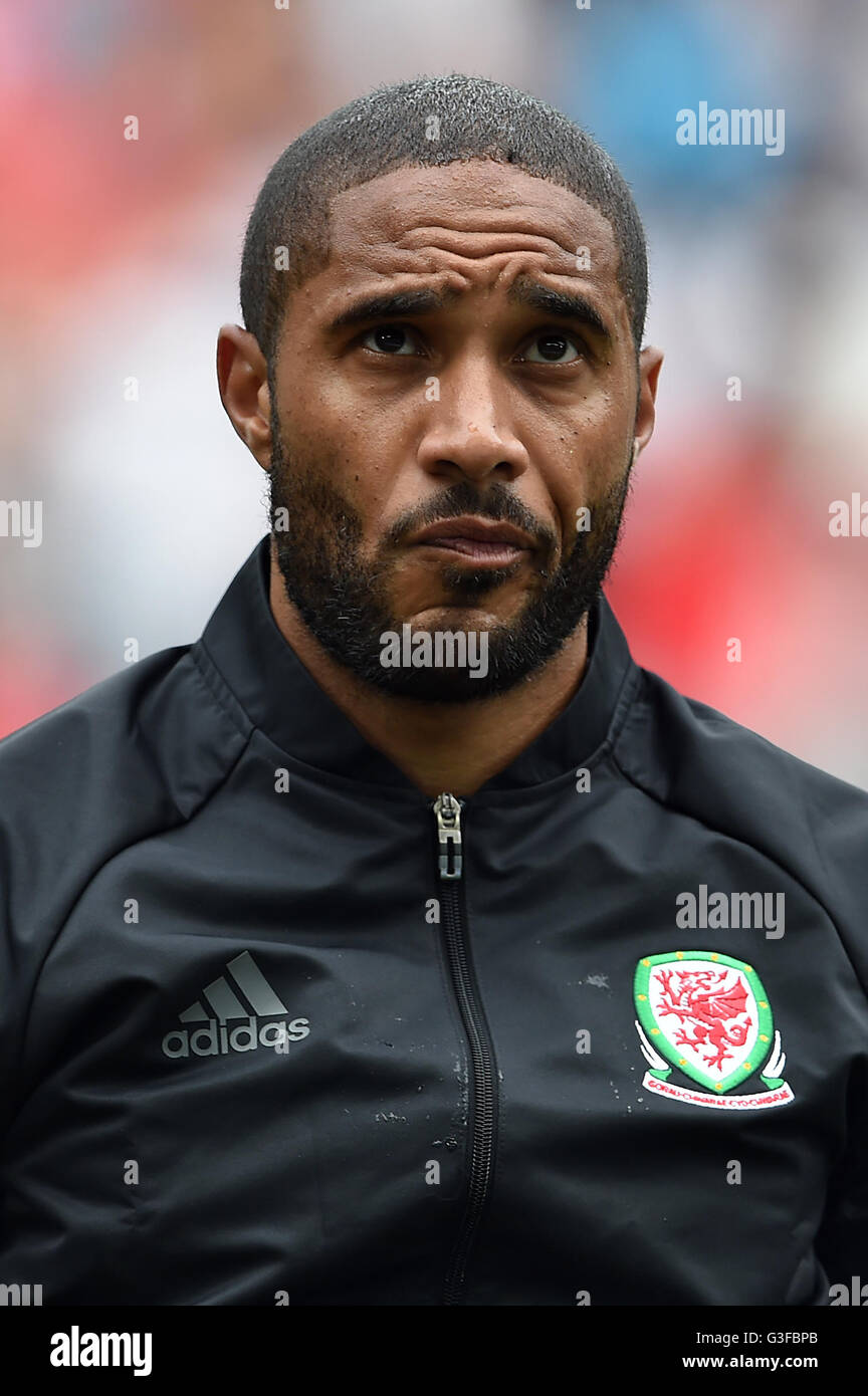 Wales Ashley Williams during the UEFA Euro 2016, Group B match at the ...