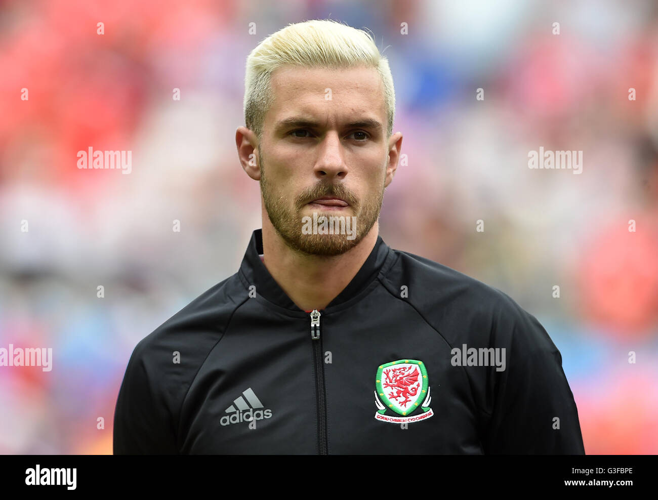 Wales' Aaron Ramsey during the UEFA Euro 2016, Group B match at the ...