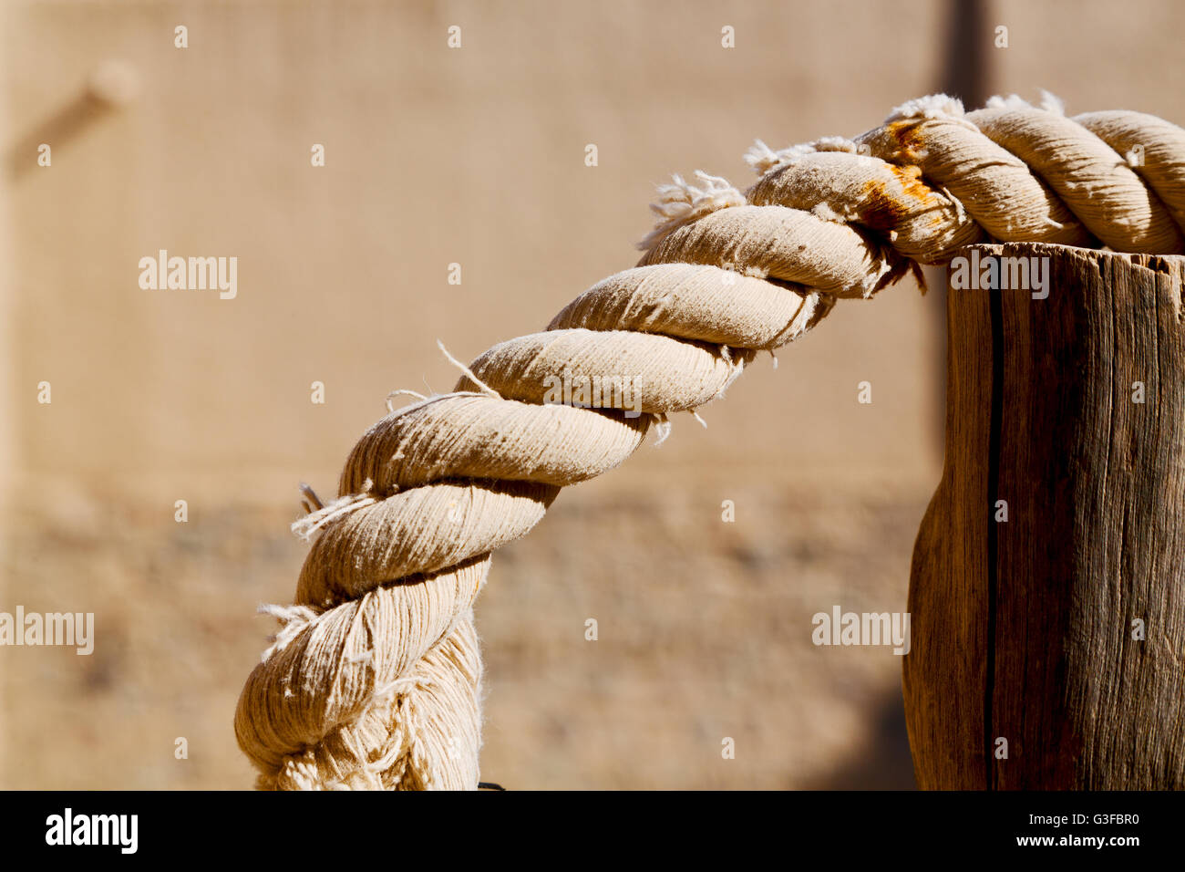 white rope dirty and old like abstract background Stock Photo - Alamy