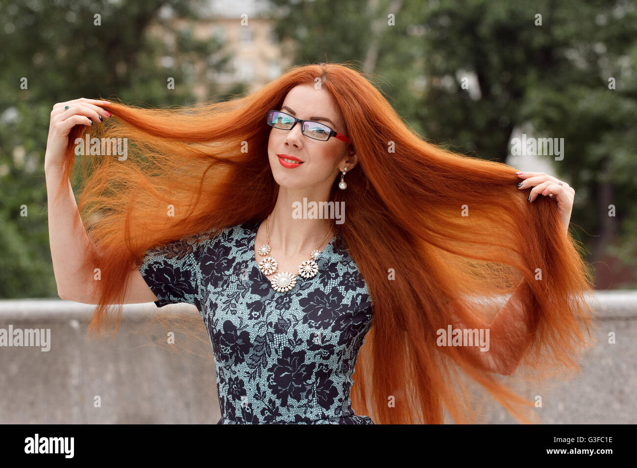 Ginger woman hi-res stock photography and images - Alamy