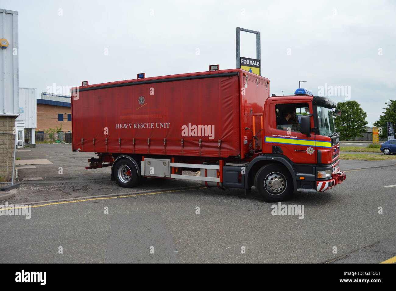 Scottish Fire And Rescue Service Scania Prime Mover With The Heavy ...