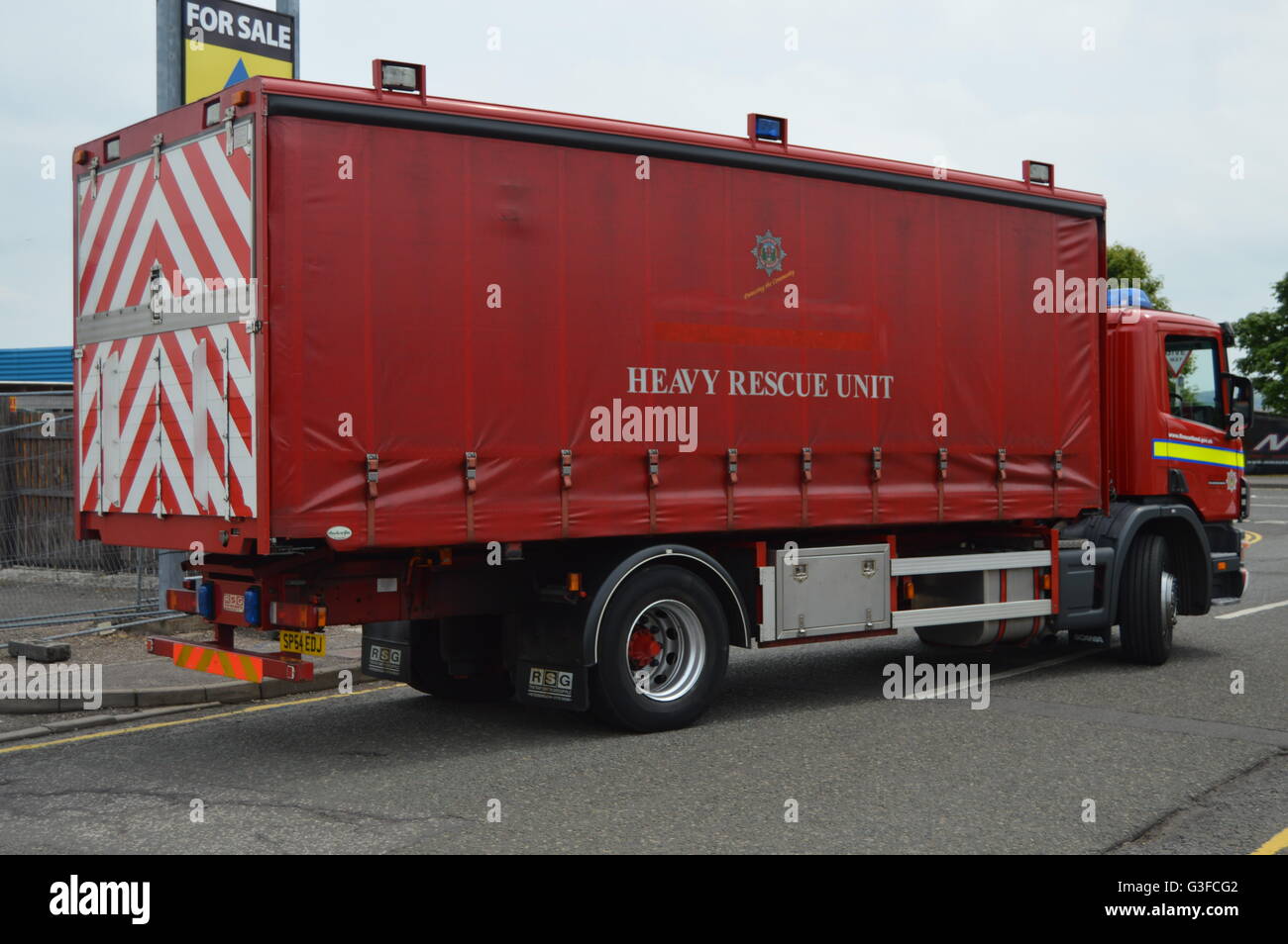 Scottish Fire And Rescue Service Scania Heavy Rescue Unit Stock Photo ...