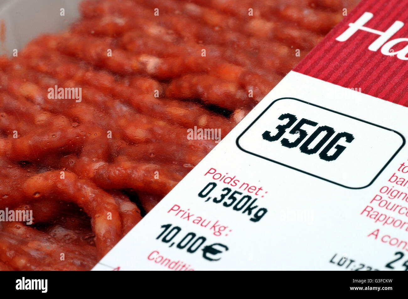 Food label meat hi-res stock photography and images - Alamy