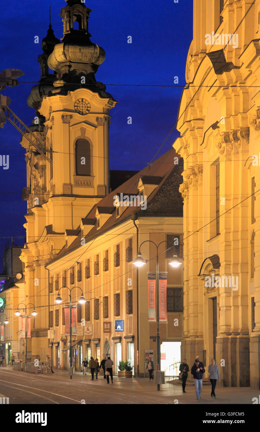Austria, Upper Austria, Linz, Ursuline Church, Landstrasse Stock Photo - Alamy