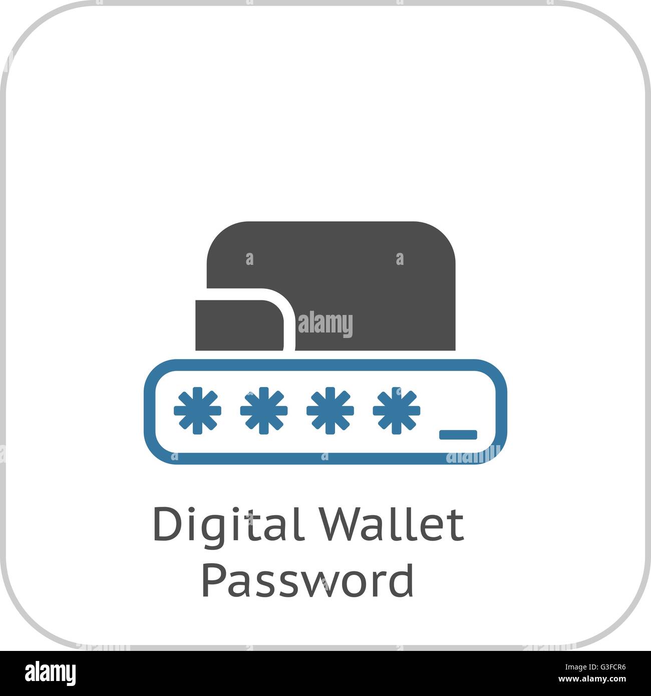 Modern Flat Digital Wallet Security concept Stock Vector Image & Art ...