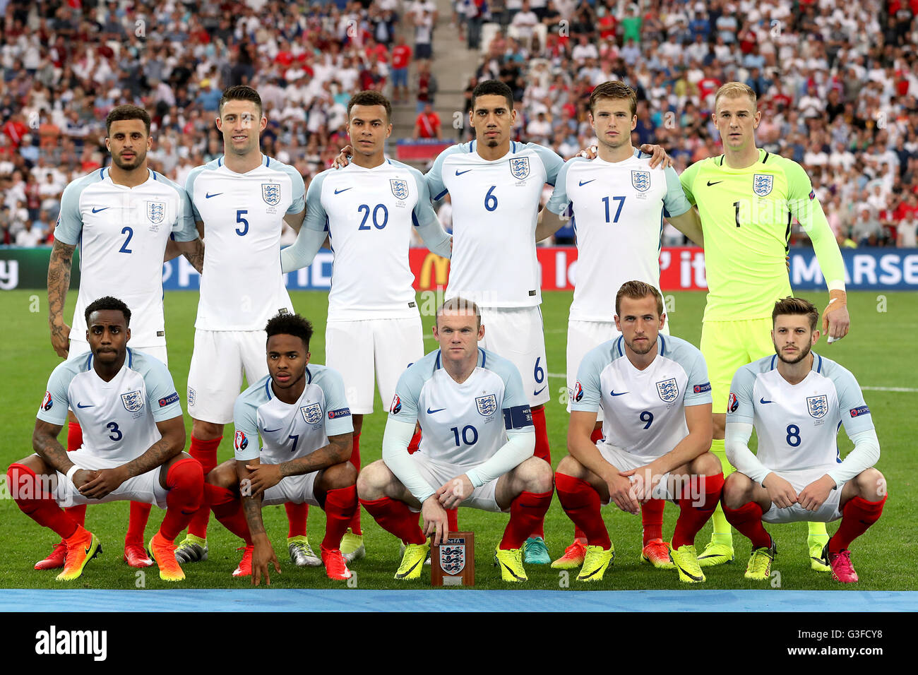 England back row left to right adam lallana hi-res stock photography ...