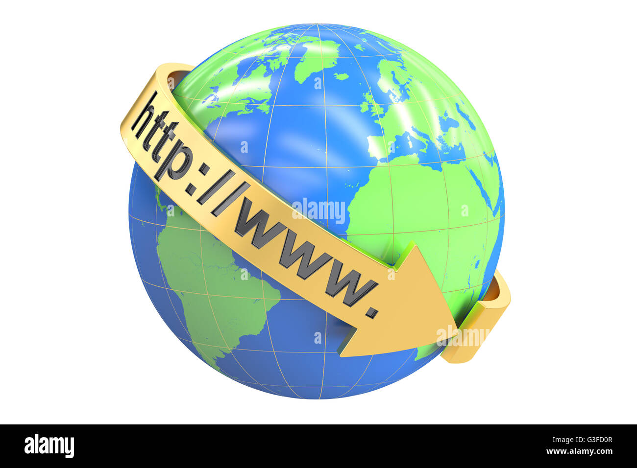 global internet communication concept, 3D rendering Stock Photo - Alamy