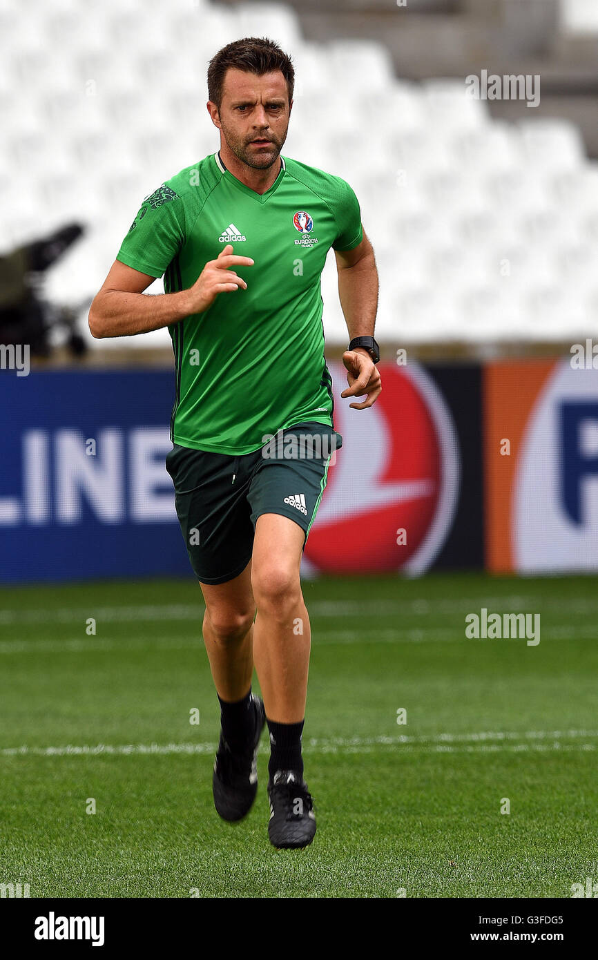 Italian referee Nicola Rizzoli in action during a training session of ...