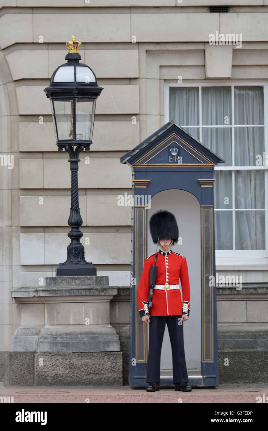 Guard duty outside buckingham palace hi-res stock photography and ...