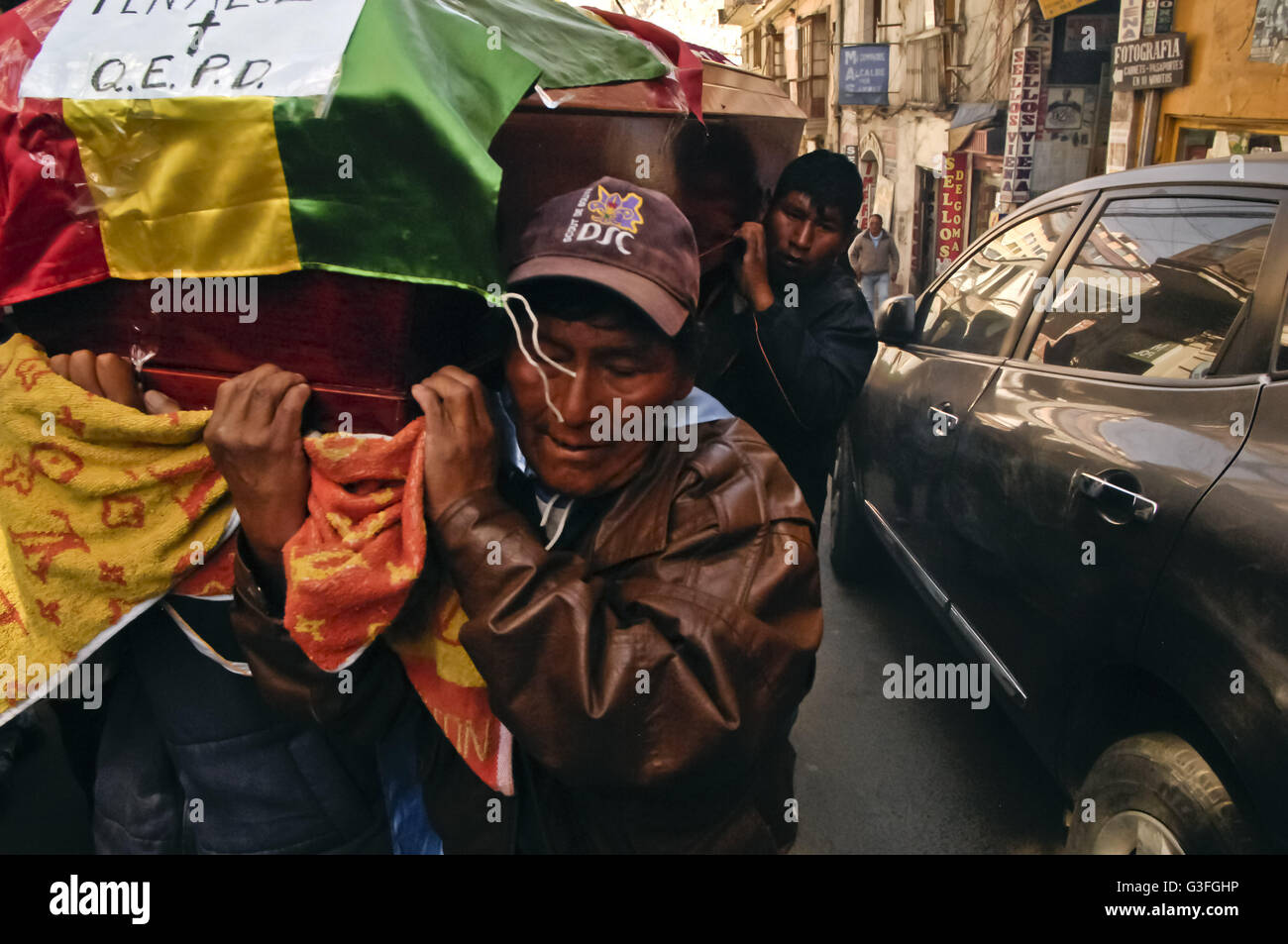 La Paz, Bolivia. 2nd June, 2016. Handicapped people protesting in La ...