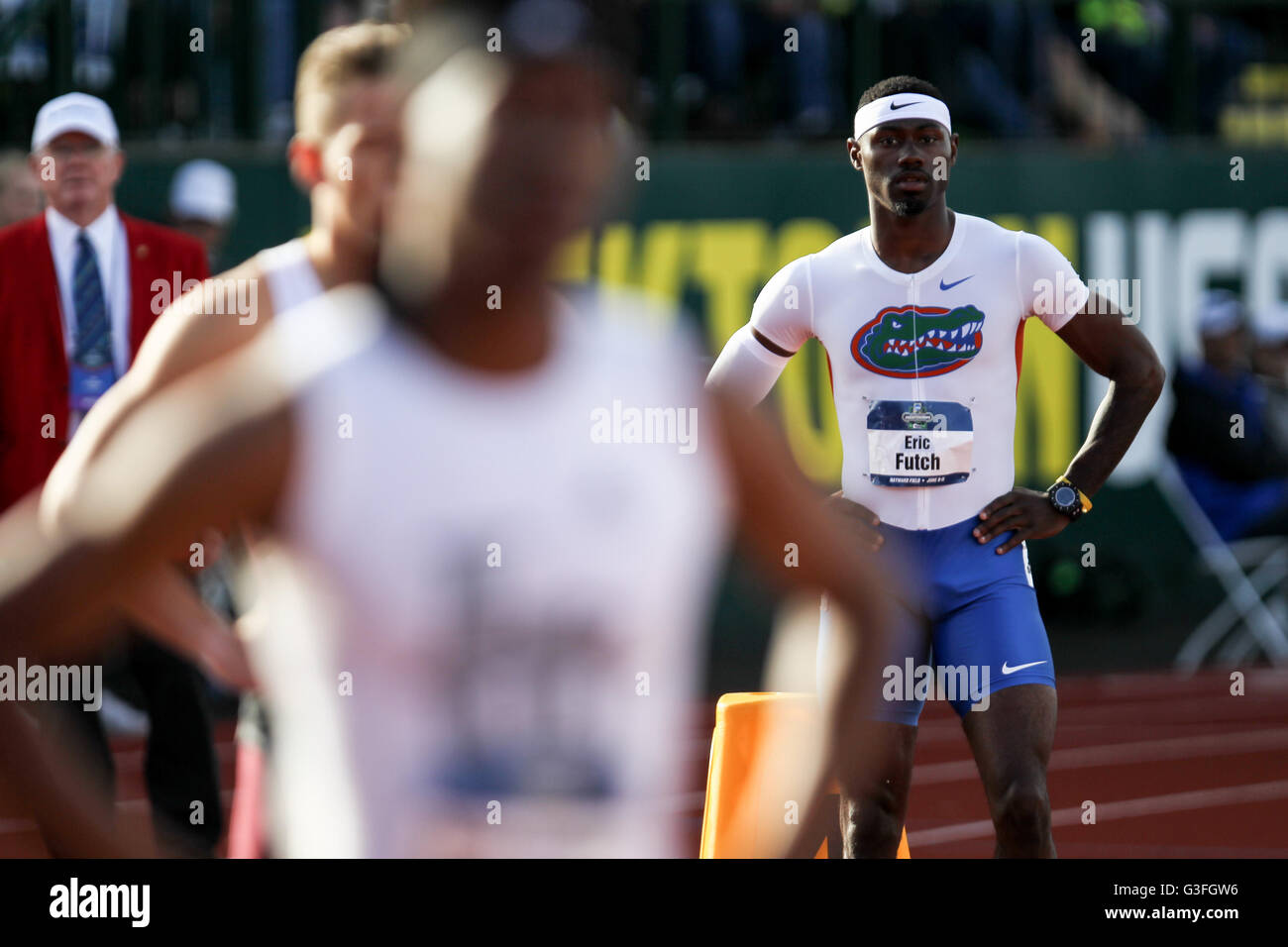 Hurdles on an outdoor track hi-res stock photography and images - Alamy