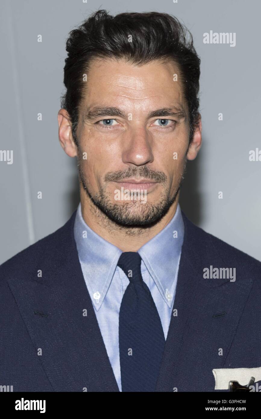 London, UK. 10th June, 2016. David Gandy at Oliver Spencer Runway ...